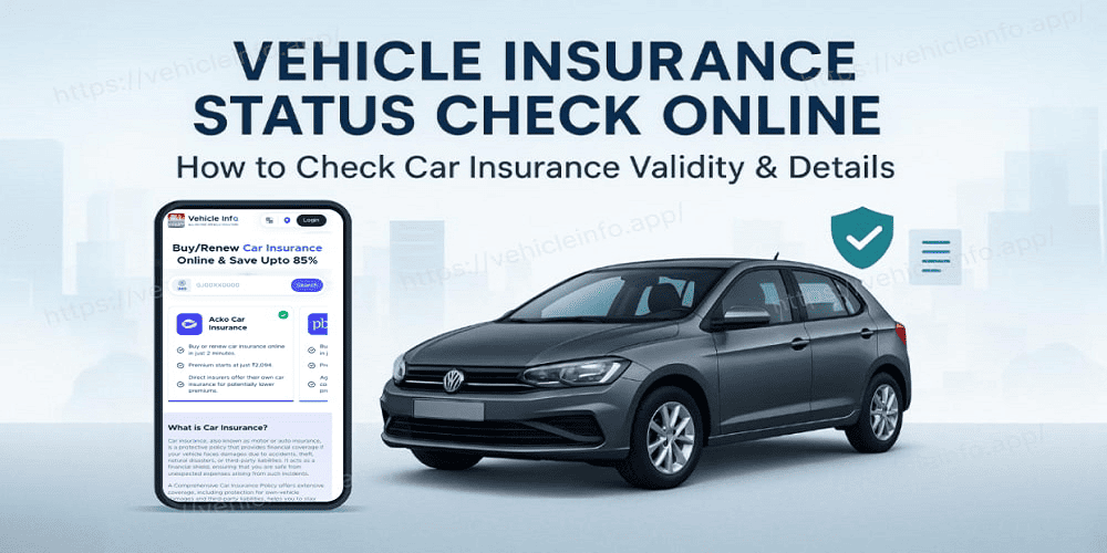Check Vehicle Insurance Online | Car Insurance Validity by Number